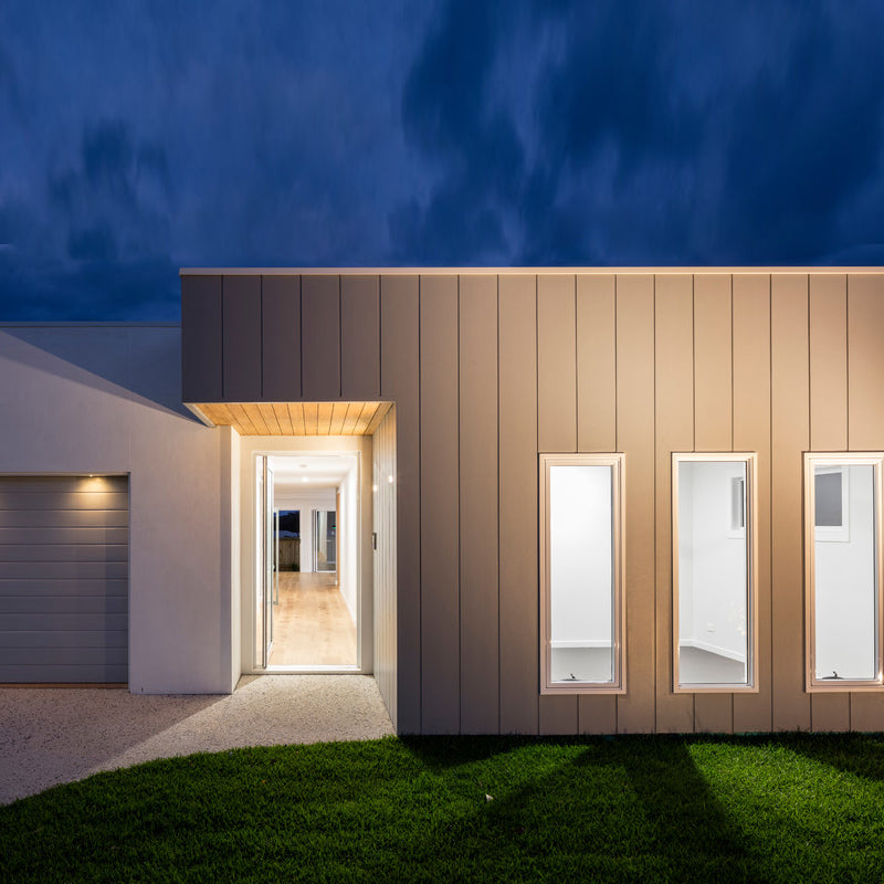 Clading- Vertical grain fiber cement panel – Deepblue Smarthouse catalog