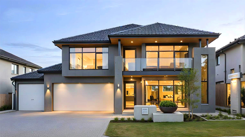 Luxury Prefabricated Villa steel House Light Steel Frame Villa Modular ...